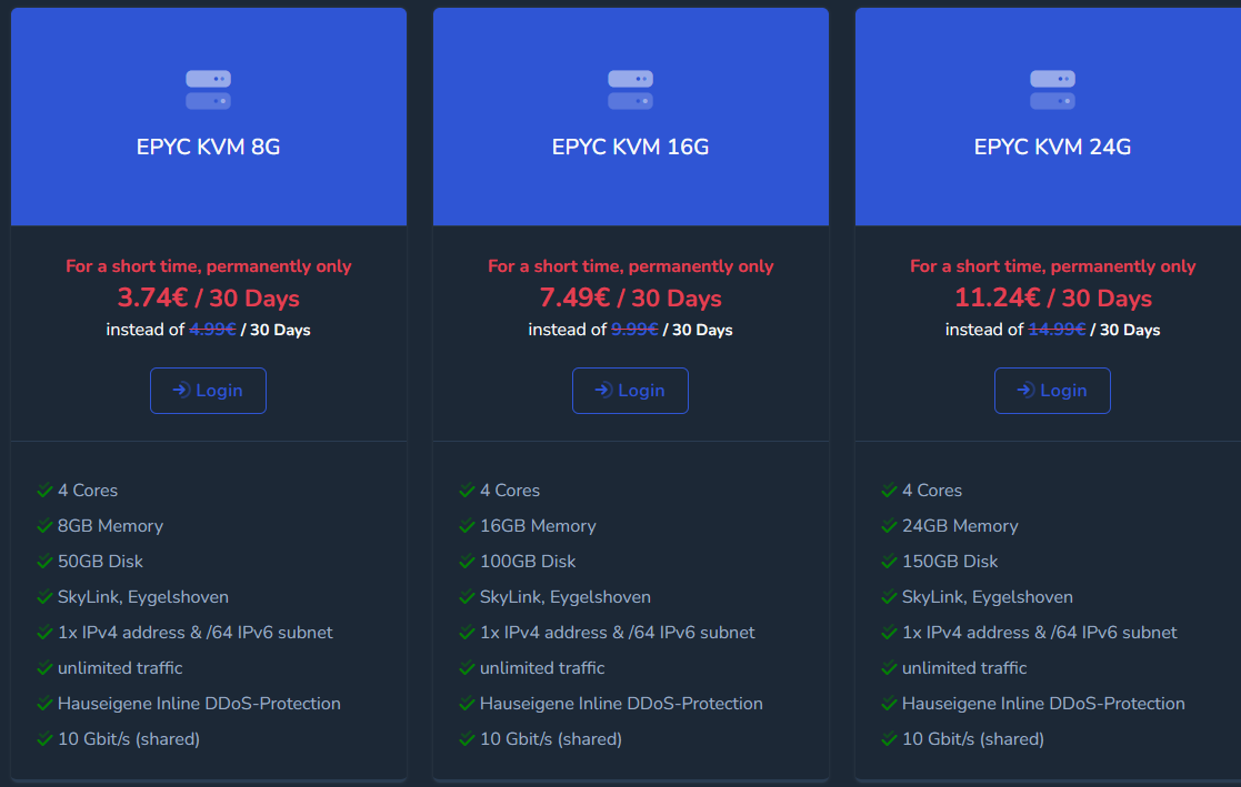SKRIME EPYC 4C8G月付3.74欧